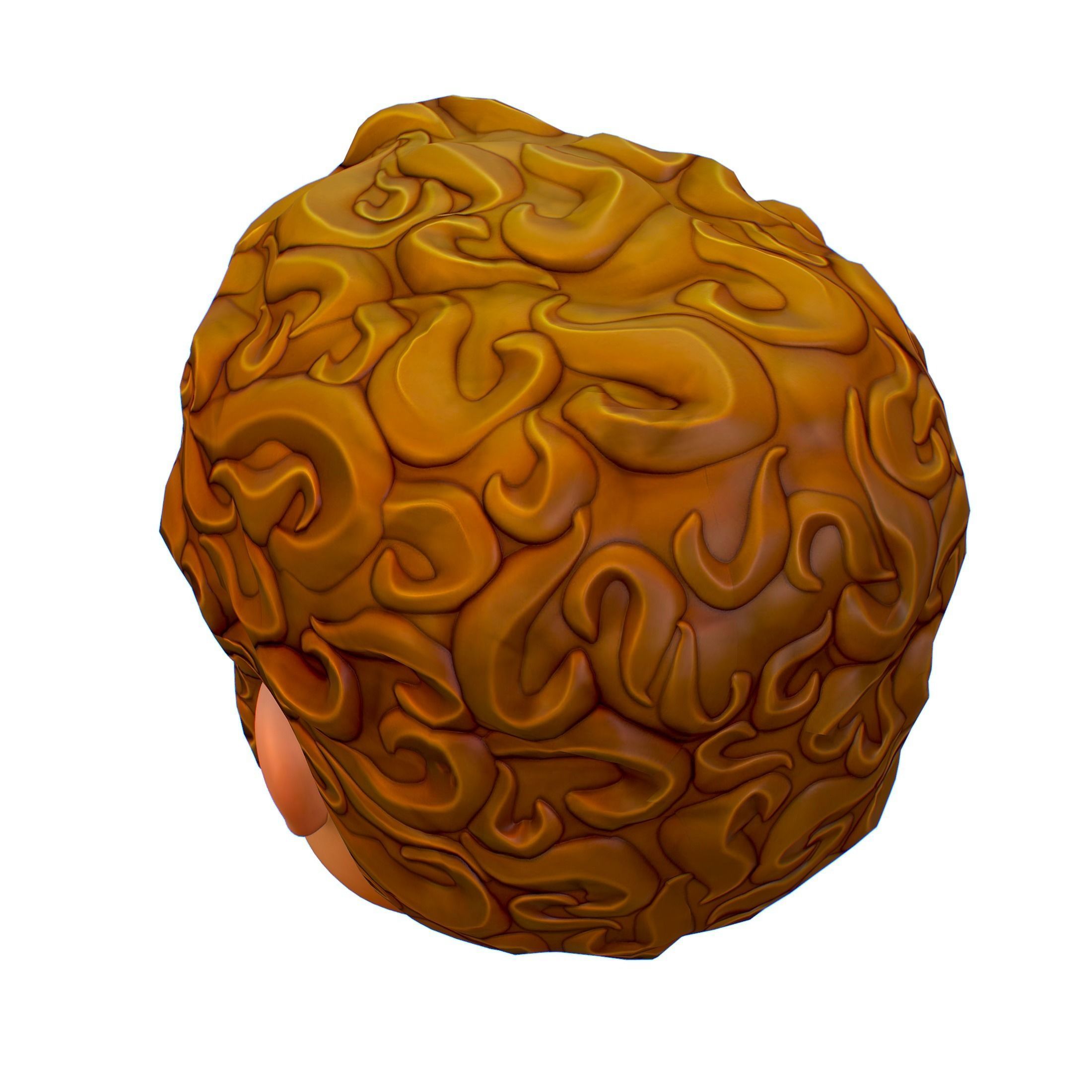 Short Hairstyle Cartoon Young Man Boy Head Icon 3D model | CGTrader