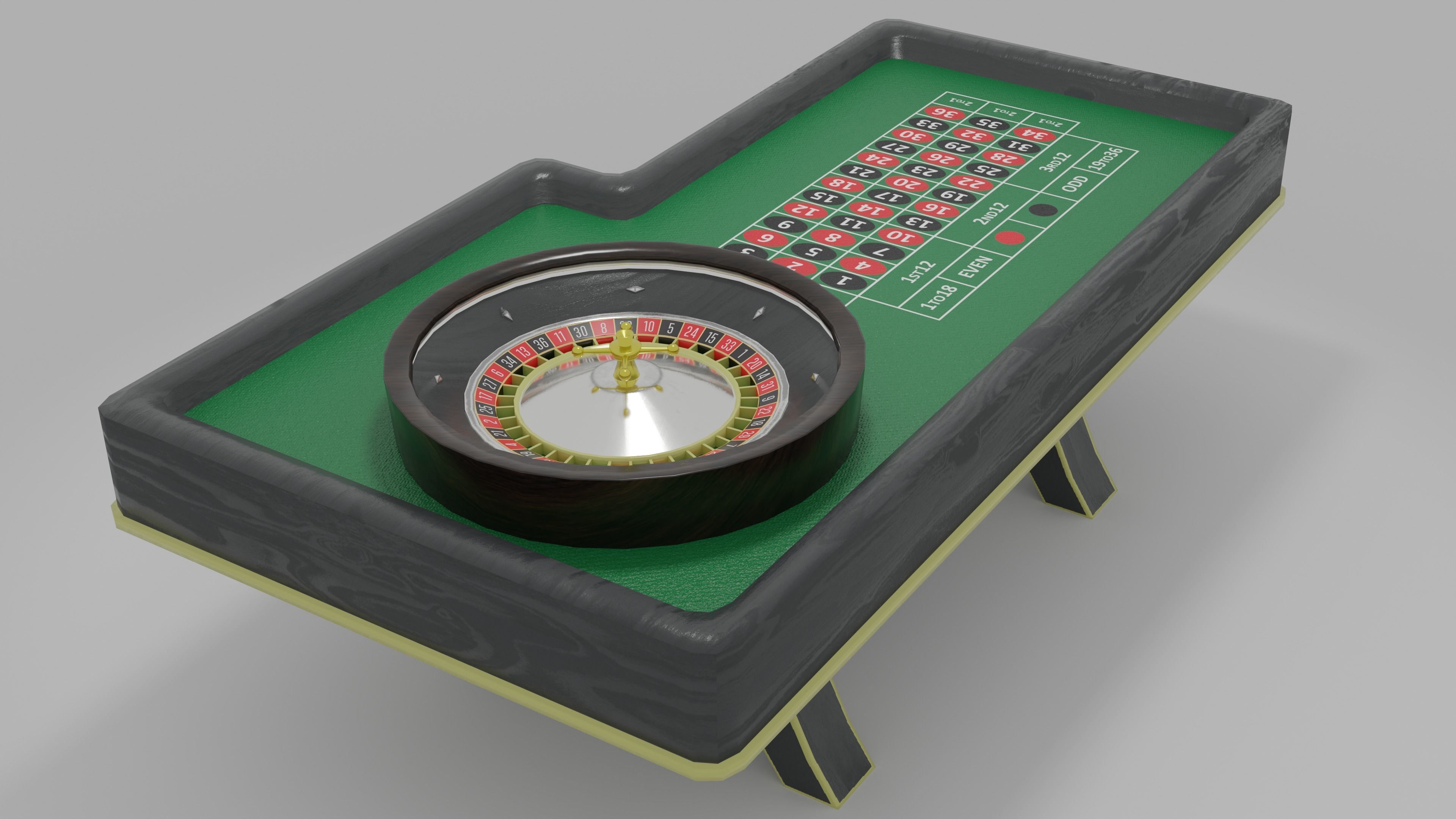 3D model Roulette game VR / AR / low-poly | CGTrader