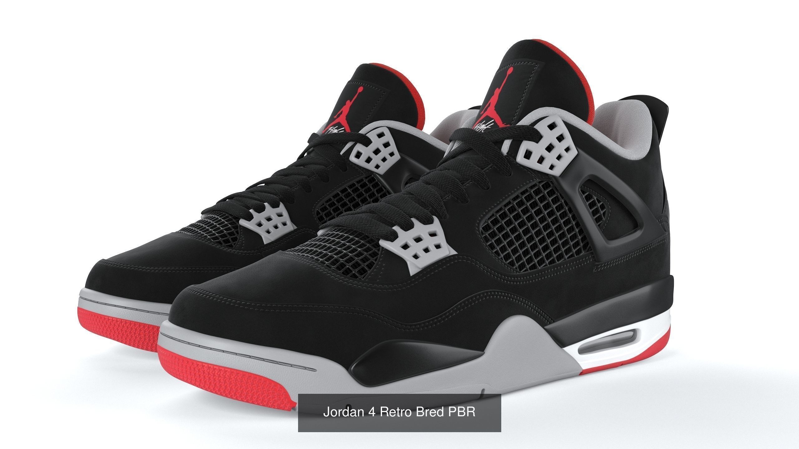 Jordan 4 Retro collection 6 colors VR / AR / low-poly | CGTrader