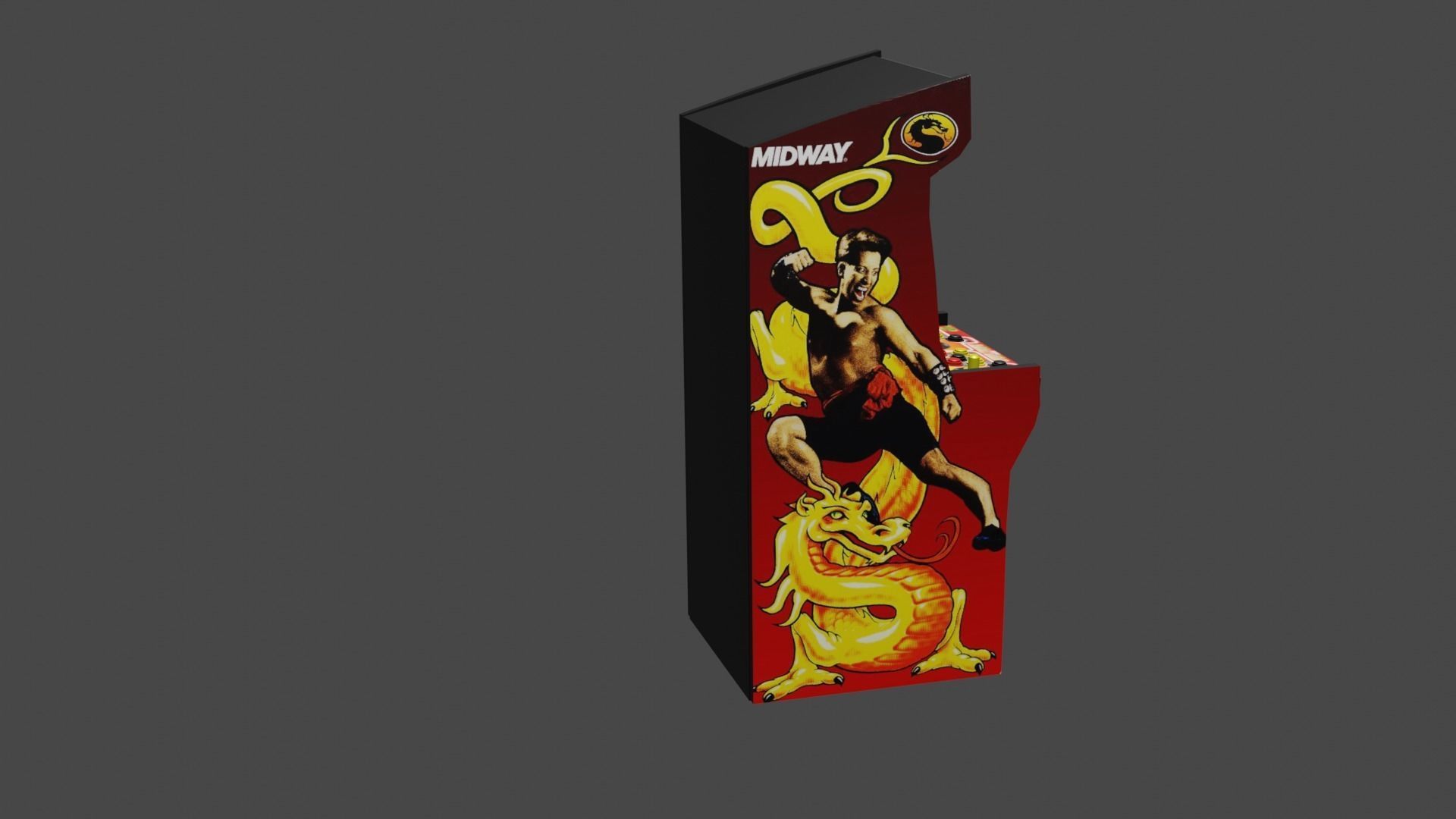 Mortal Kombat 1 Arcade Game 3D model | CGTrader