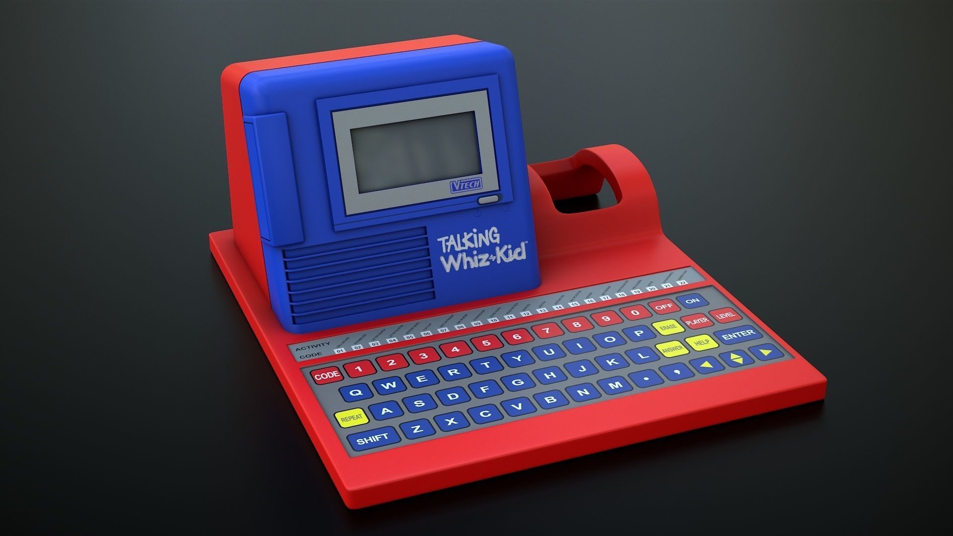 3D model Talking Computer for Kids Learning VR / AR / low-poly | CGTrader