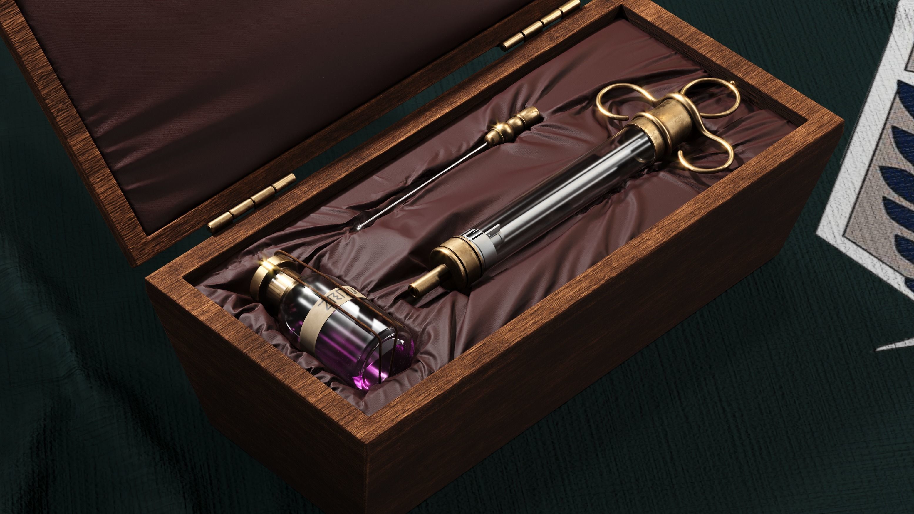 ATTACK ON TITAN PROPS TITAN SERUM 3D model | CGTrader