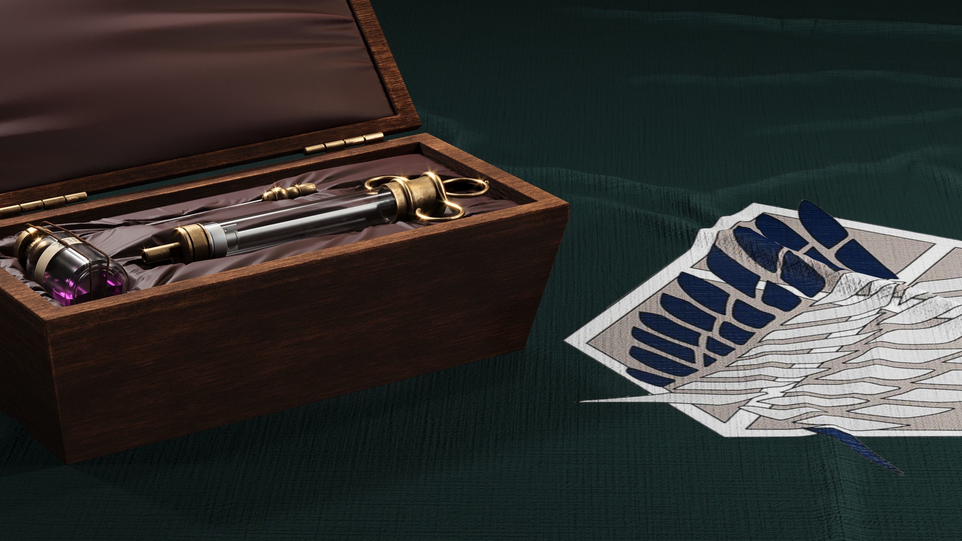 ATTACK ON TITAN PROPS TITAN SERUM 3D model | CGTrader