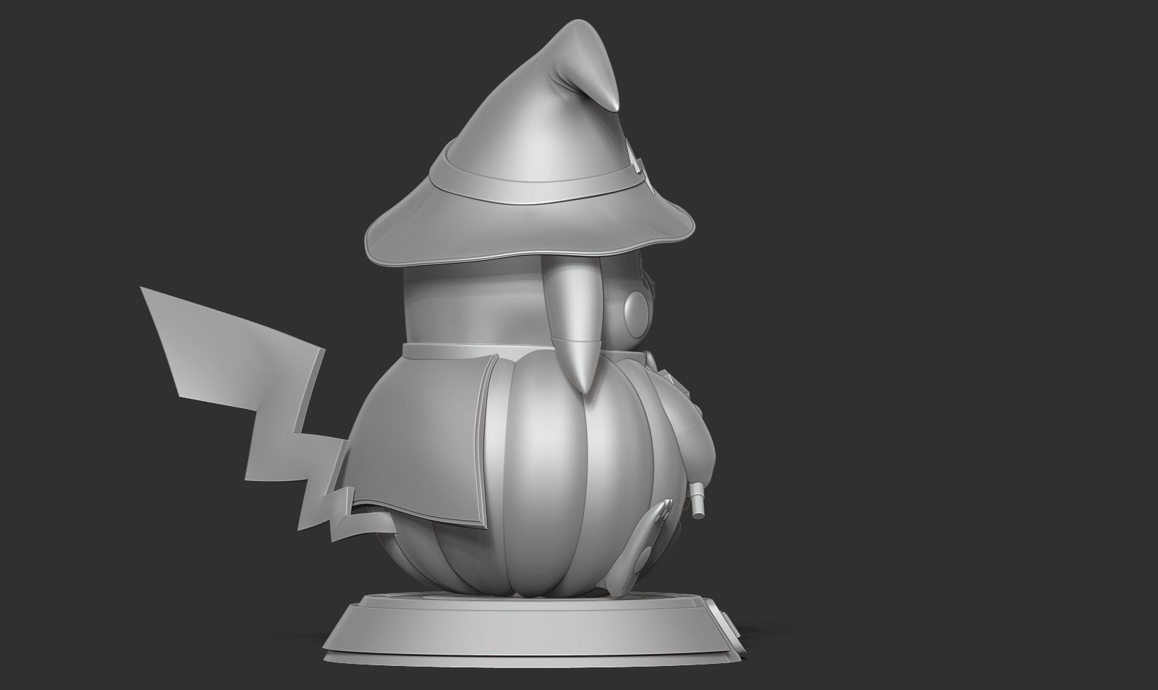 Pikachu Witch 3D model 3D printable | CGTrader