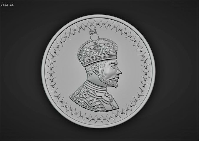 King George V Sculpture Coin Design Bas Relief 3D model 3D printable ...