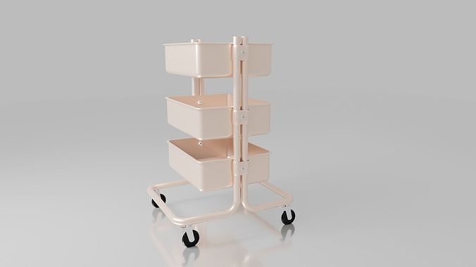 RASKOG Cart with Wheels 3D model | CGTrader