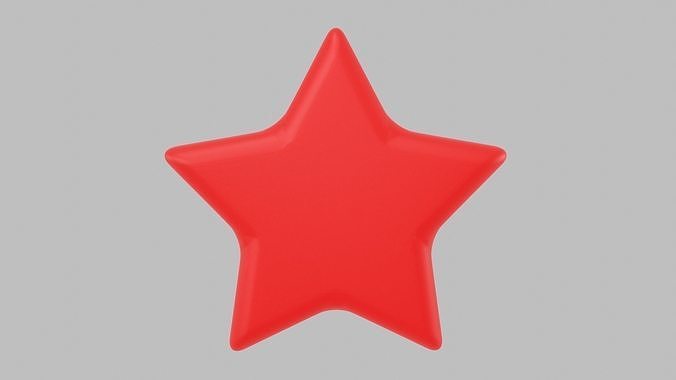 3D model Red Star VR / AR / low-poly | CGTrader