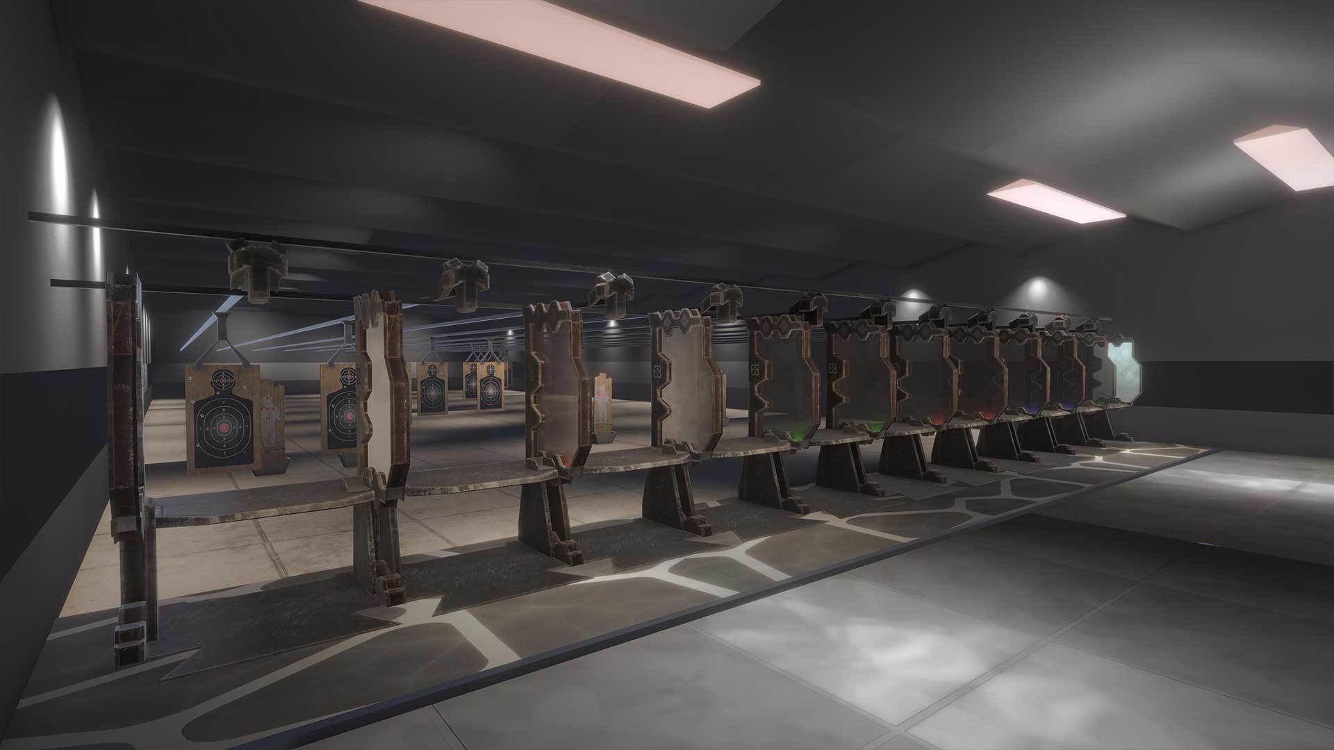 Shooting Range Interior 3D model | CGTrader