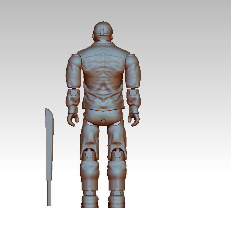 Jason Voorhees FridayThe13th 100mm action figure 3D model 3D printable ...