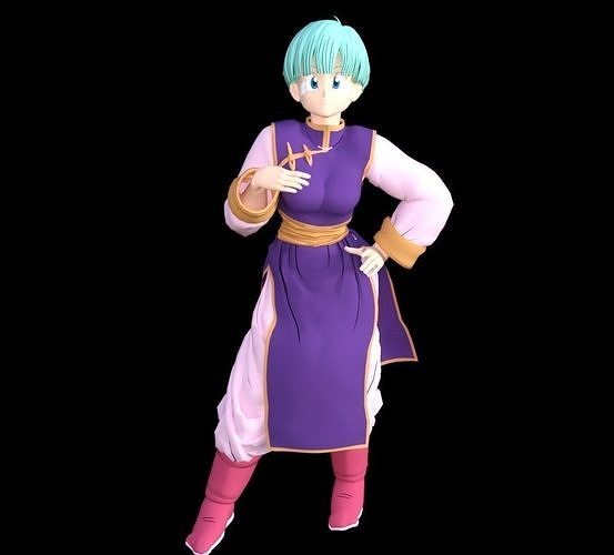 Bulma dressed as milk 3D model 3D printable | CGTrader