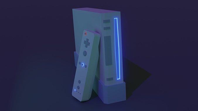 3D model Low Poly Nintendo Wii 3D Model VR / AR / low-poly | CGTrader