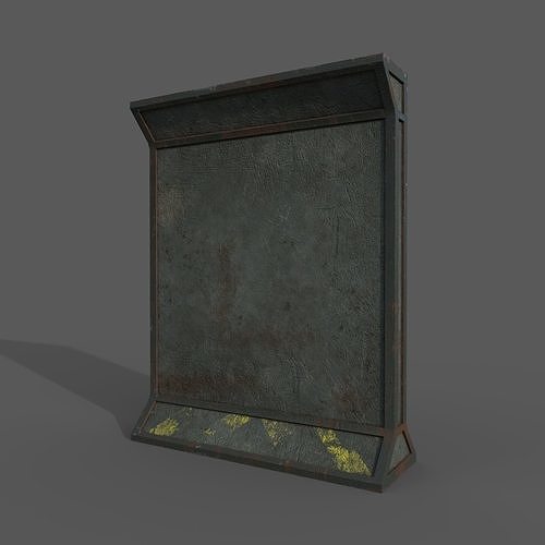 Concrete Wall Barricade Barrier 3D model | CGTrader