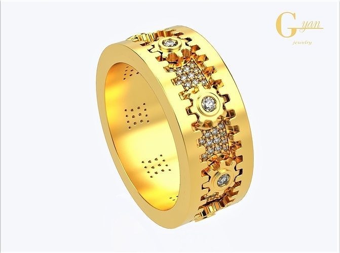 Beautifu rotating Ring 3D model 3D printable | CGTrader