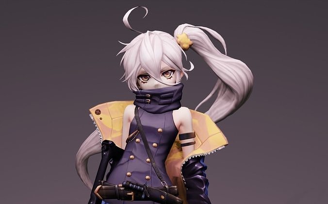 Anime Character - PKP 3D model | CGTrader