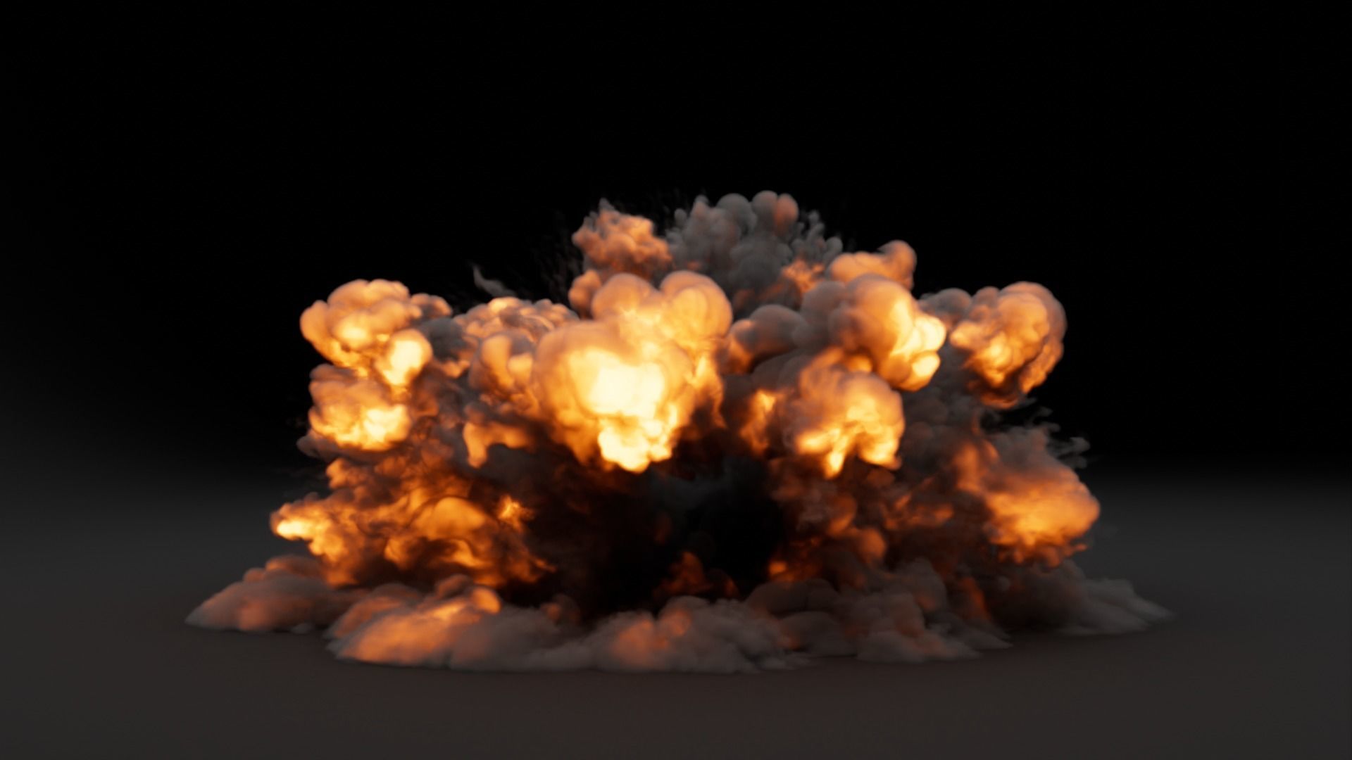 Super Realistic Explosion 1 Trial version free 3D model animated | CGTrader