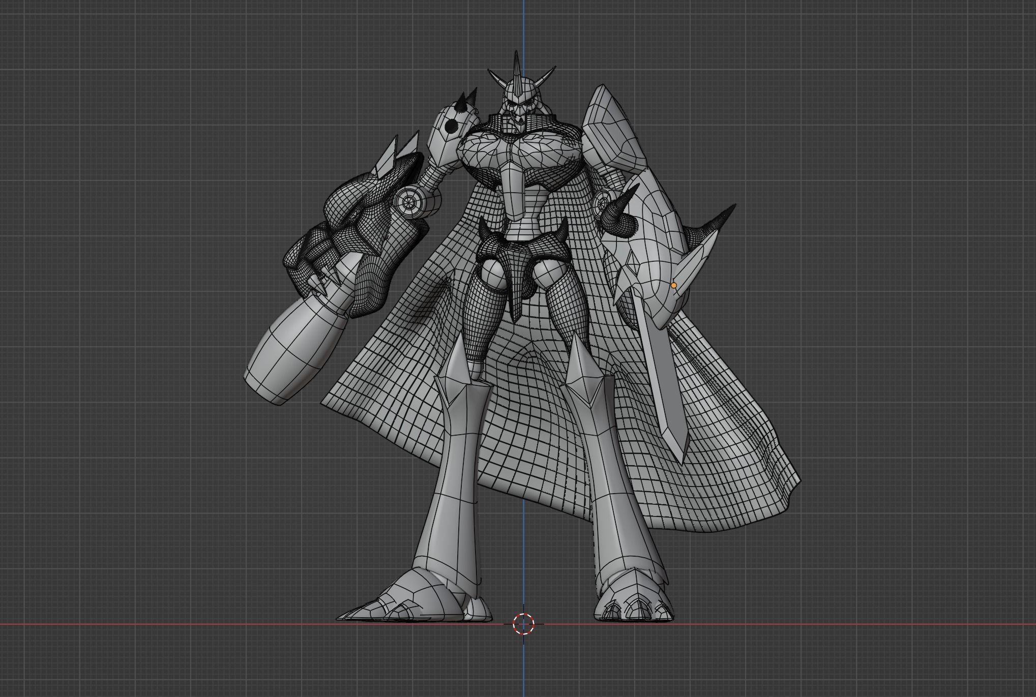 Omegamon - Digimon 3D model rigged | CGTrader