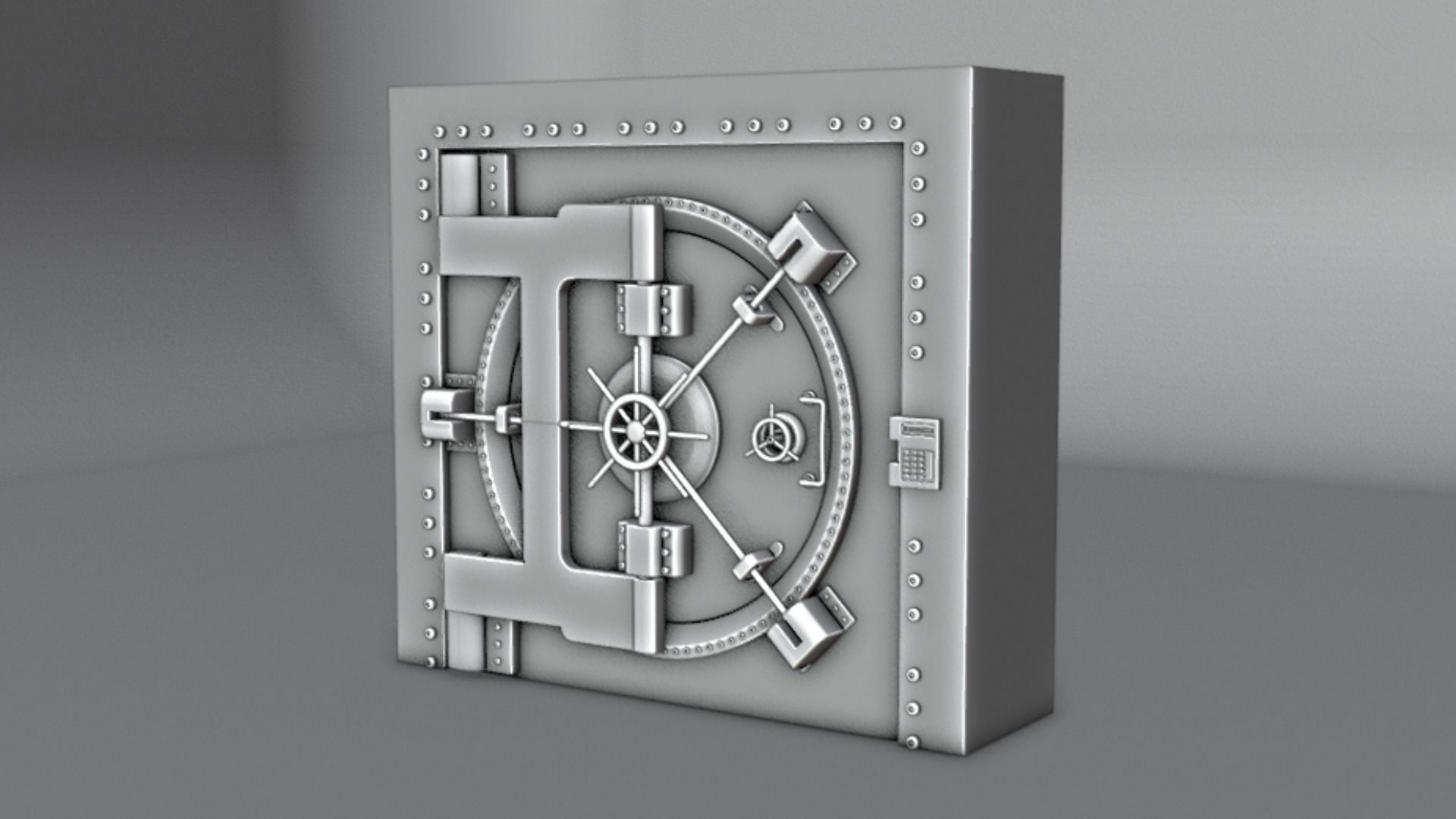 3D model metal vault VR / AR / low-poly | CGTrader