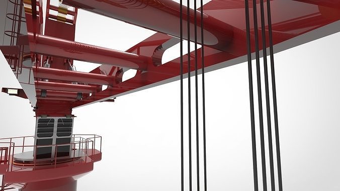 ship crane 3D model | CGTrader