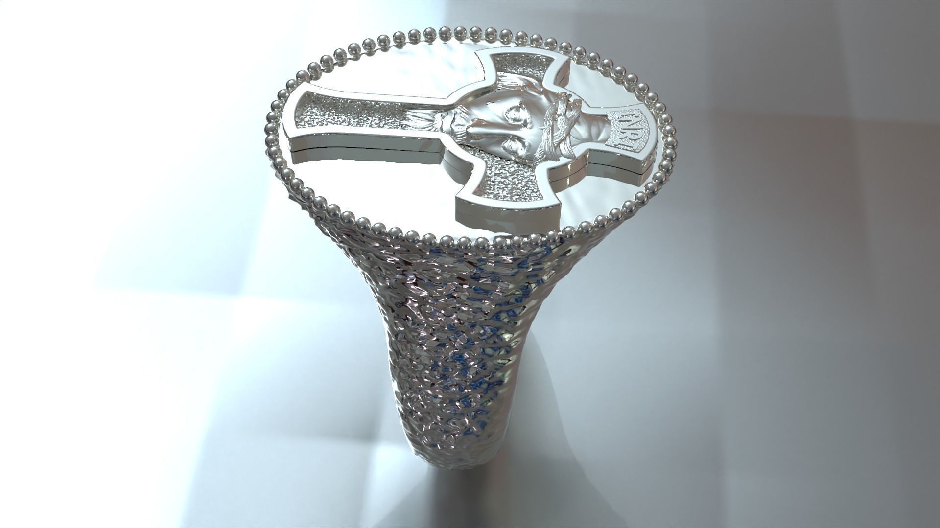 Christ Jesus Christian Messiah Ring 3D model 3D printable | CGTrader