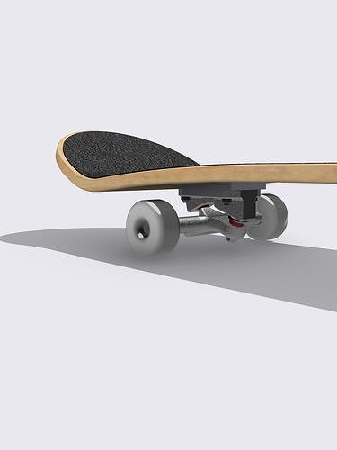 Miniature Skateboard detailed multi piece 3D model 3D printable | CGTrader