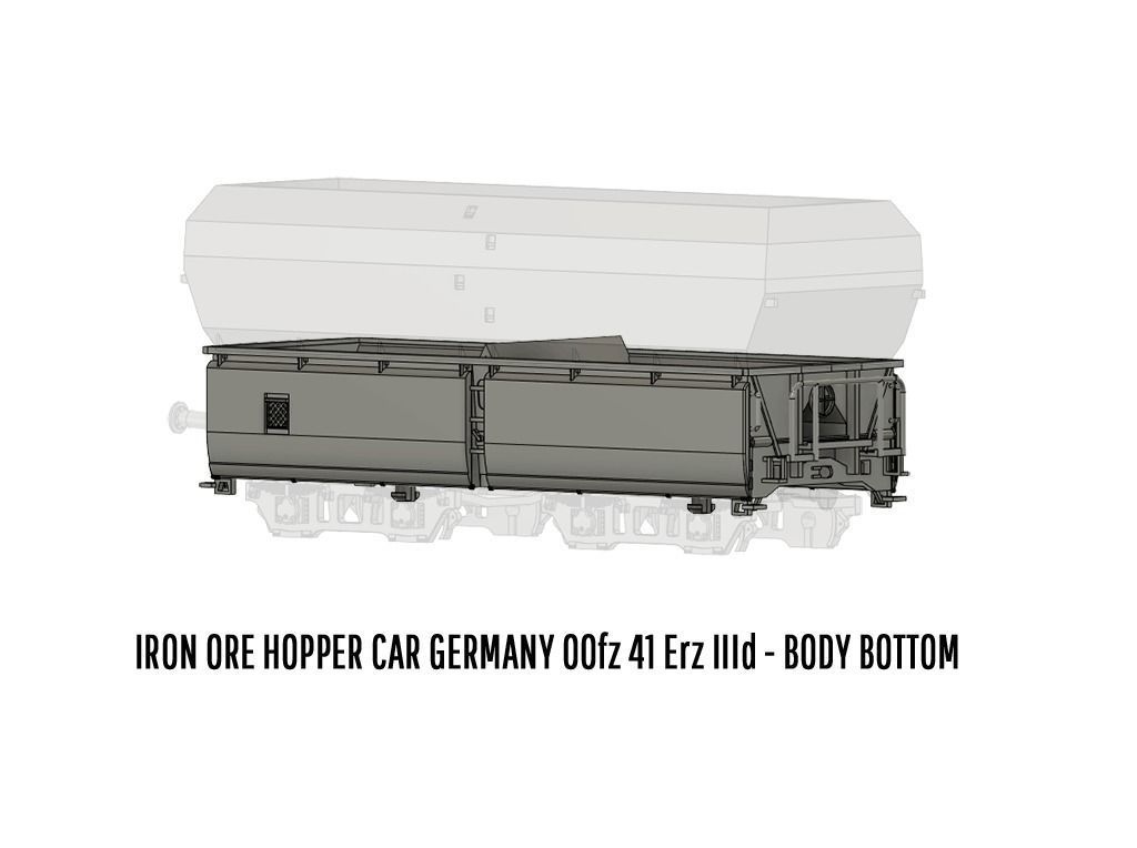 ROLLS-0014 German State Hopper car Erz IIId H0-scale 3D model 3D ...