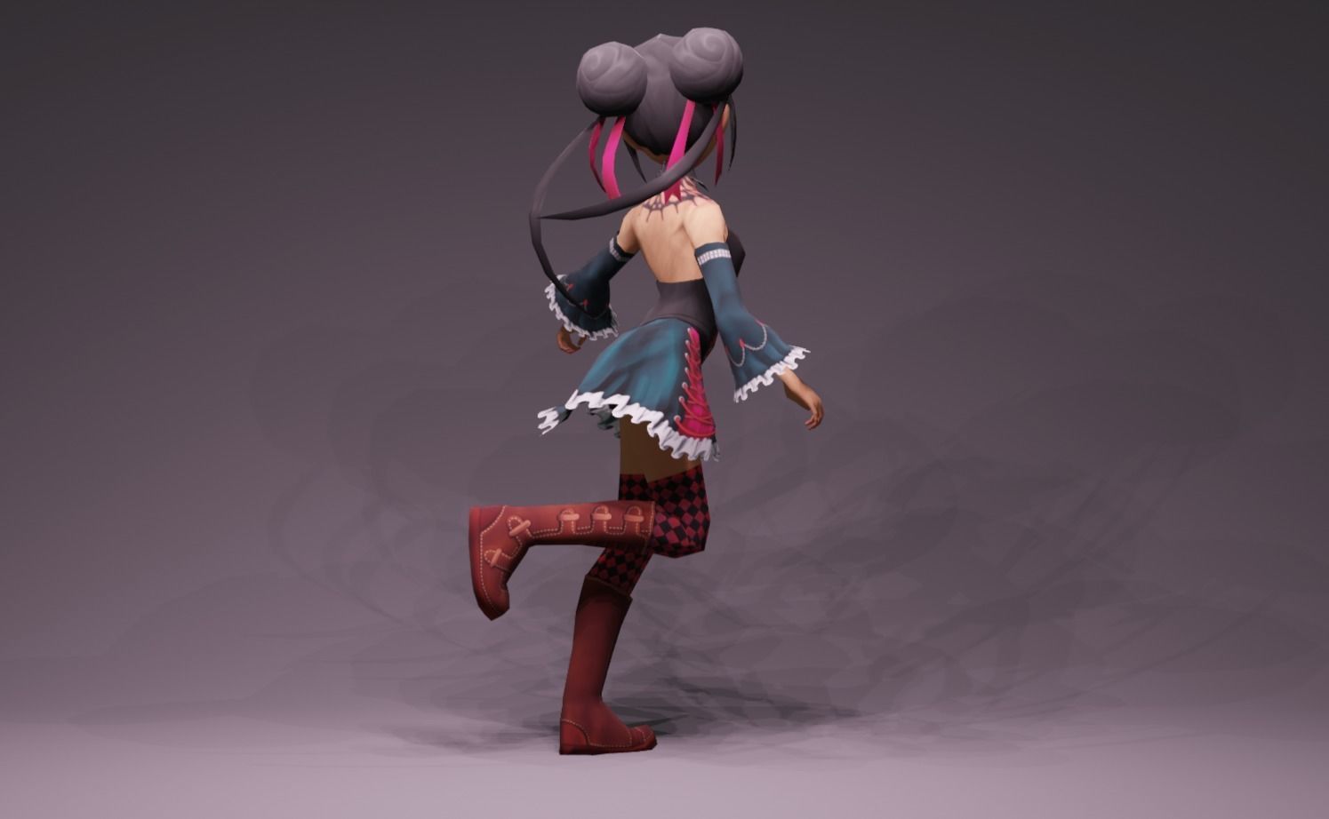 Anime Character - Valentina 3D model | CGTrader