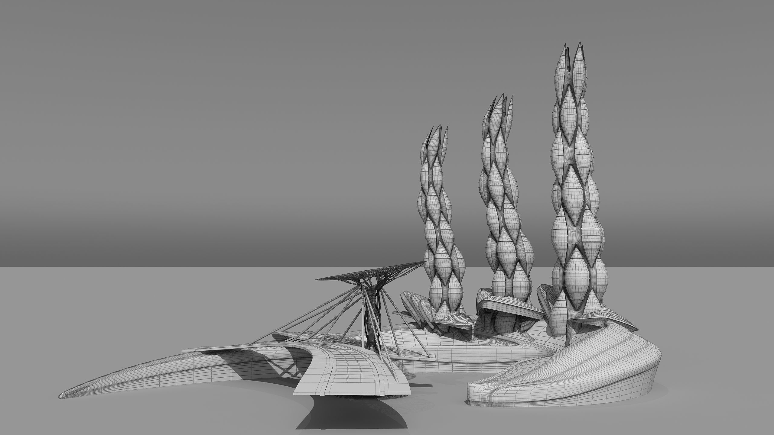 0200 - Organic Skyscraper Building 3D model | CGTrader