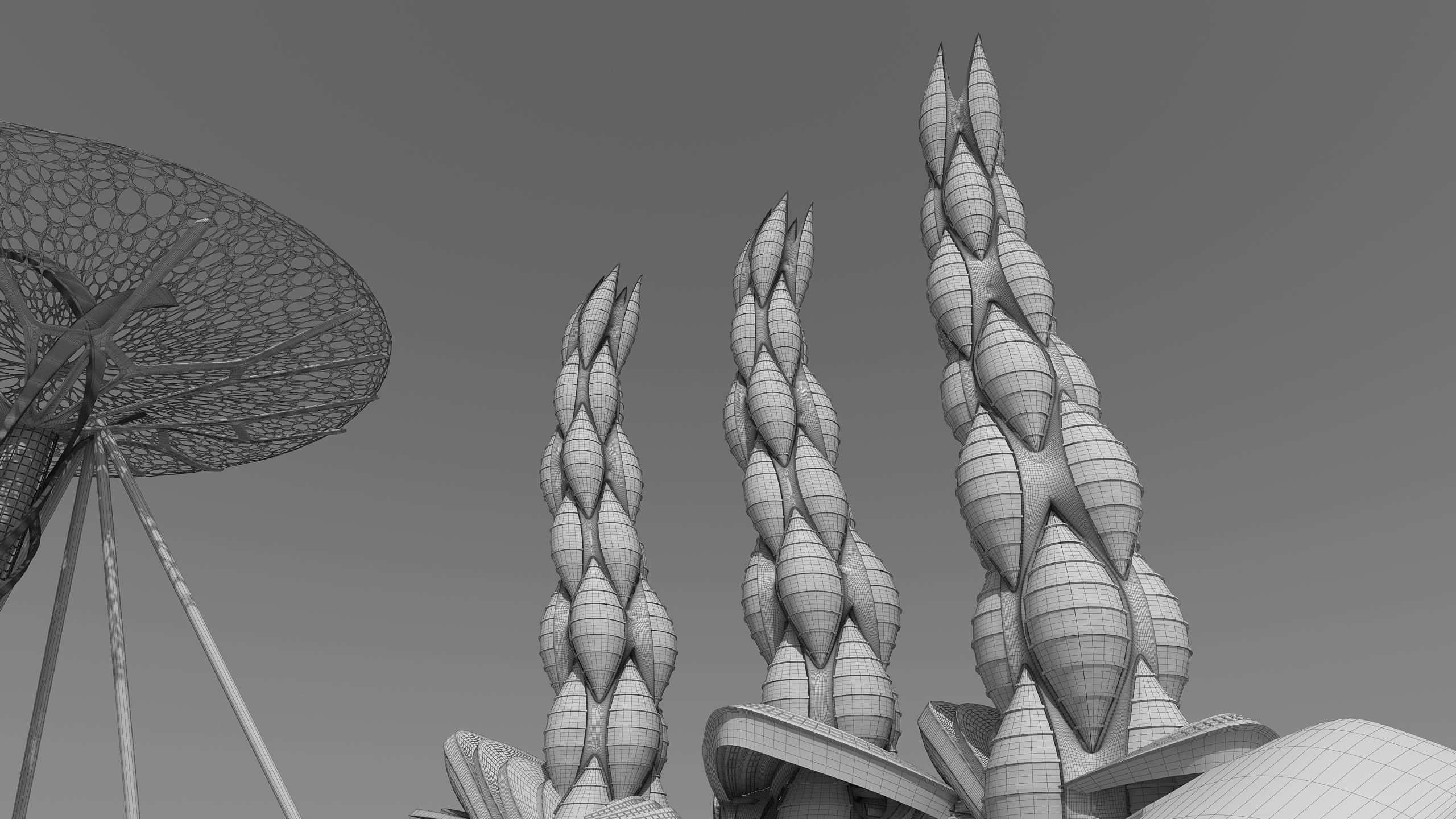 0200 - Organic Skyscraper Building 3D model | CGTrader