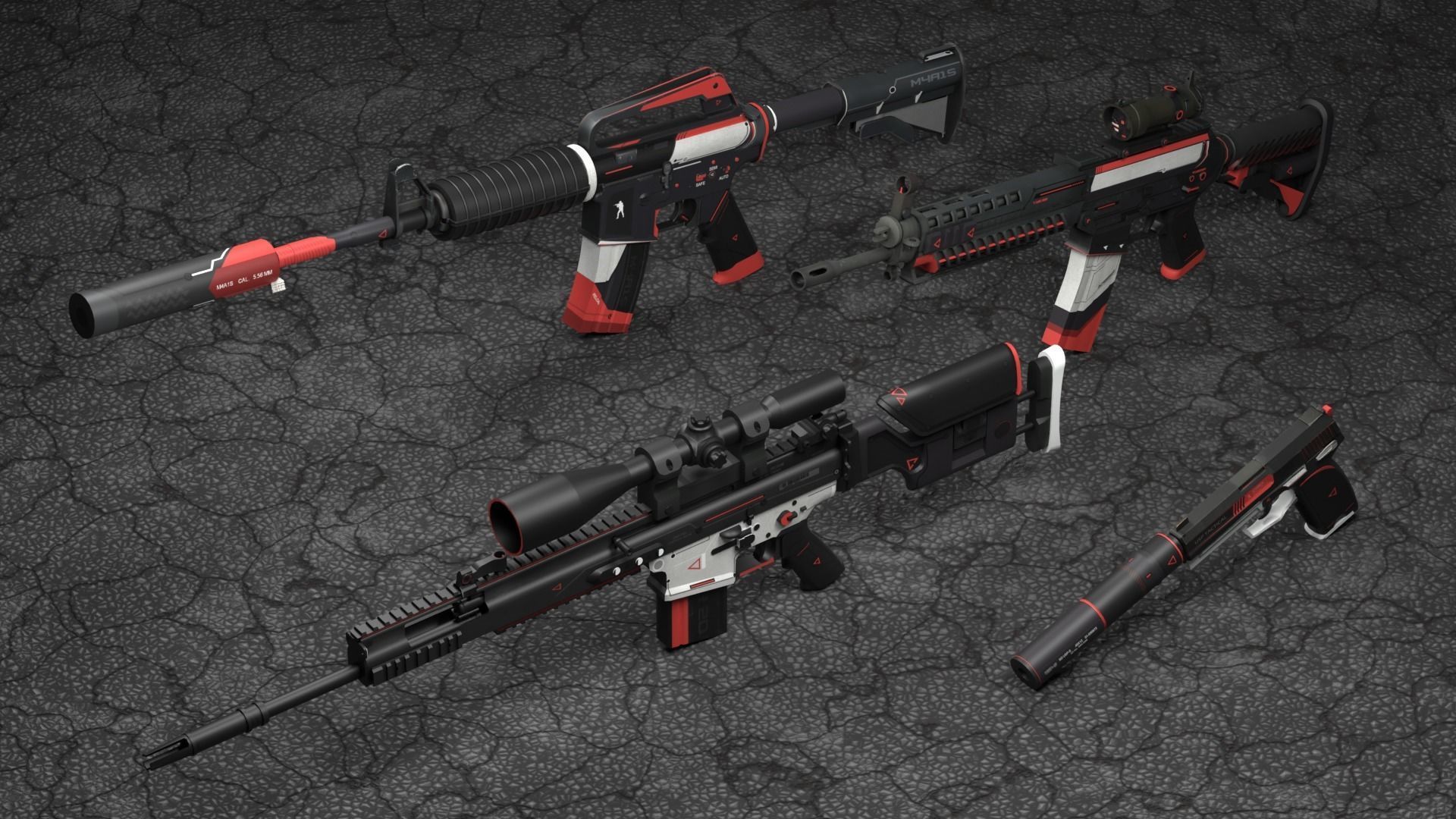 CS2 Cyrex Collection 3D model | CGTrader