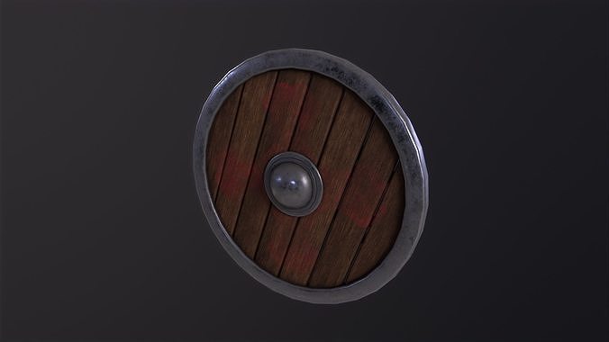 3D model Wooden Shield 3D Model VR / AR / low-poly | CGTrader
