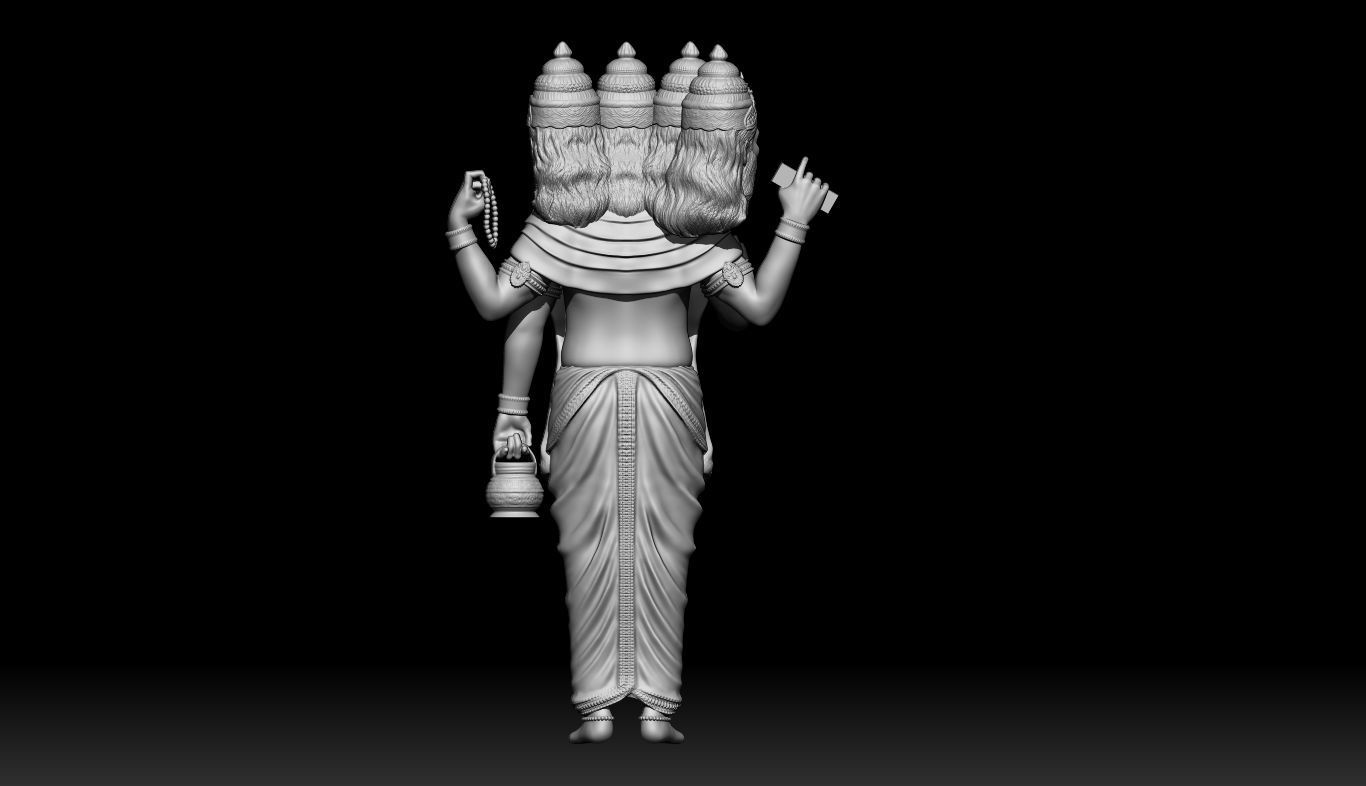 Lord Brahma 3D model 3D printable | CGTrader