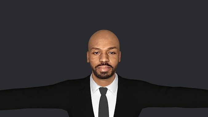 Jon Jones Hyper Realistic Full Body Rigged Character 3D model rigged ...