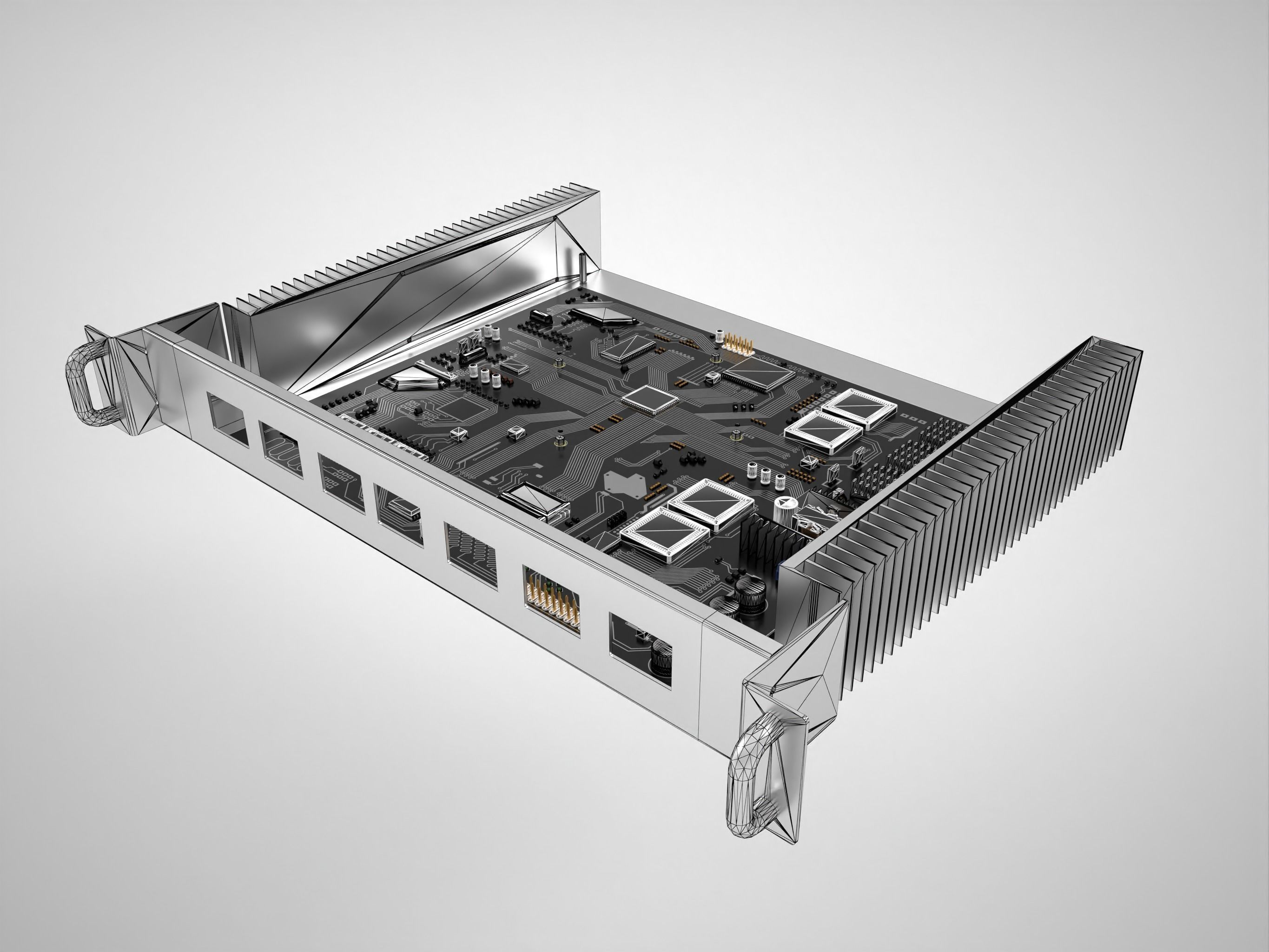 Server Motherboard - Rack Version 3D model | CGTrader