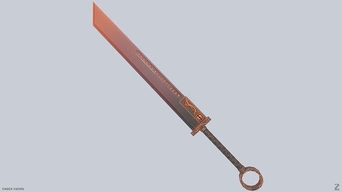 3D model Ember sword VR / AR / low-poly | CGTrader