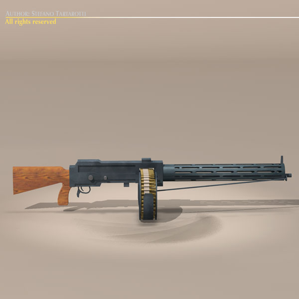 LMG14 machine gun 3D model | CGTrader