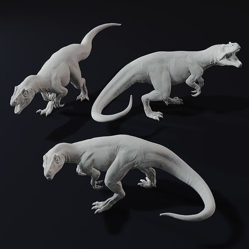 Allosaurus Fragilis Dinosaur Miniature Figure 3D model 3D printable ...