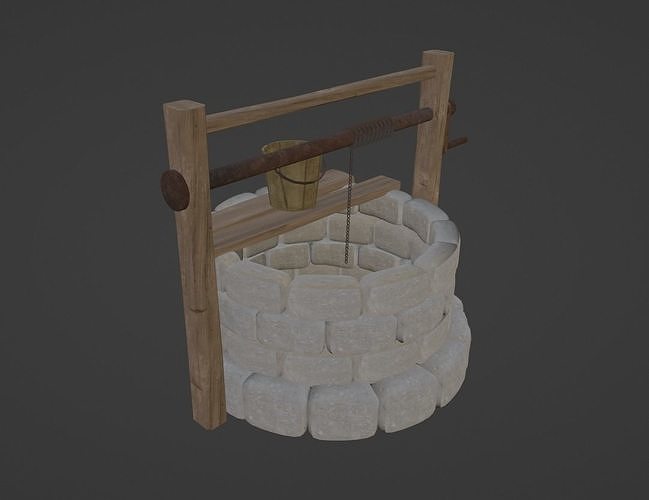Medieval Well free 3D model | CGTrader