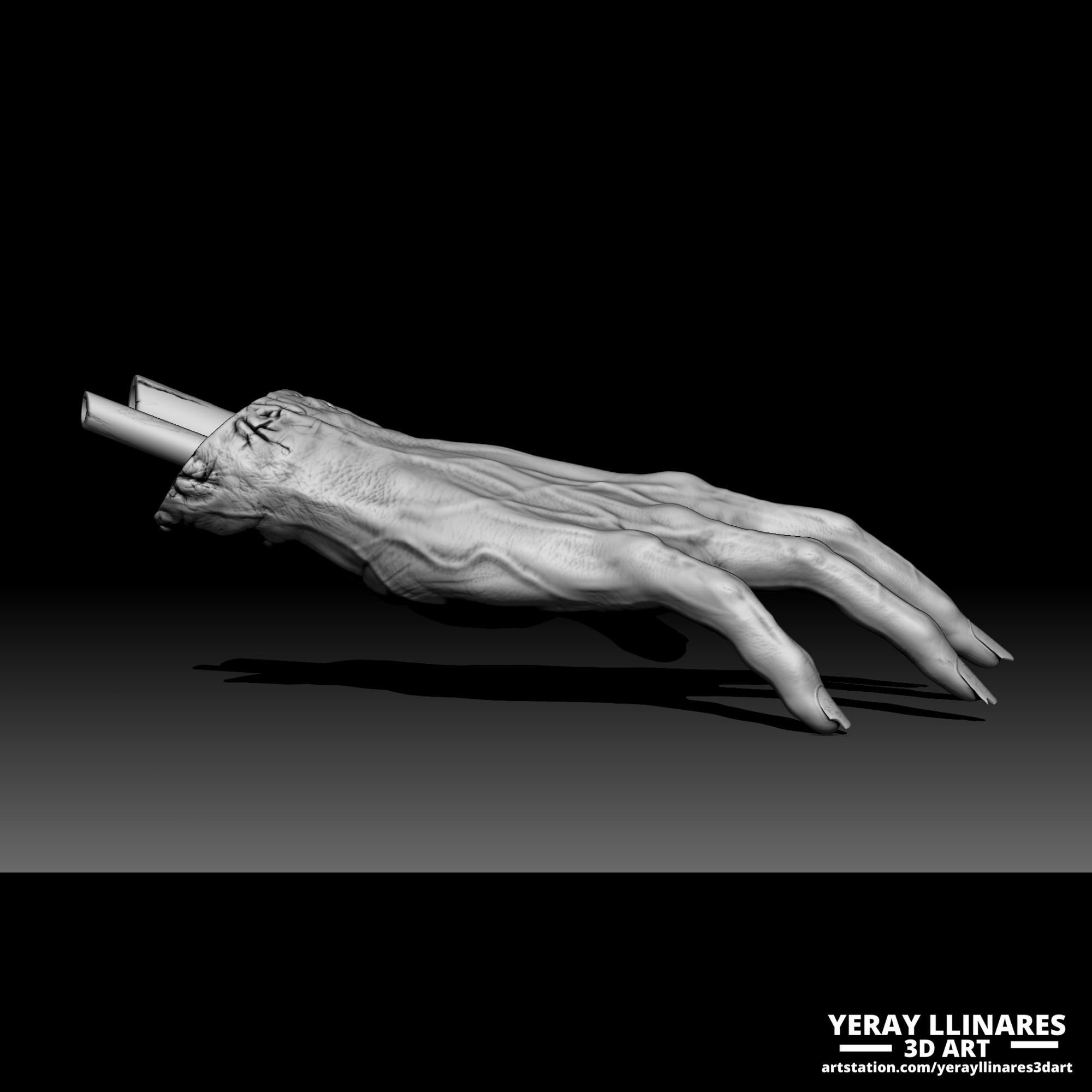 Zombie Hand Anatomic Model 3D model 3D printable | CGTrader