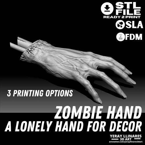Zombie Hand Anatomic Model 3D model 3D printable | CGTrader