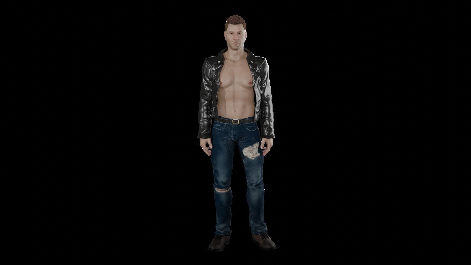 3D model Realistic Strong Man Low-poly Man VR / AR / low-poly | CGTrader