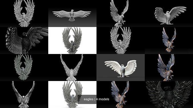 eagles 3D Model Collection 3D printable | CGTrader