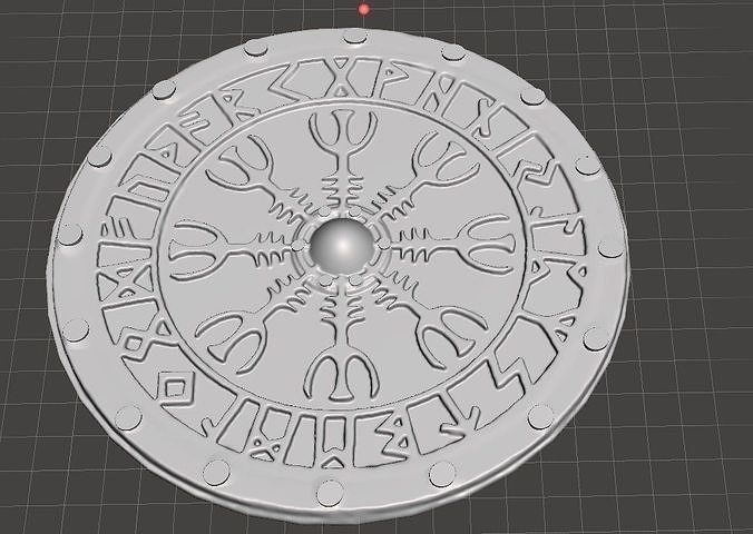 viking Vegvisir shield 3D model 3D printable | CGTrader