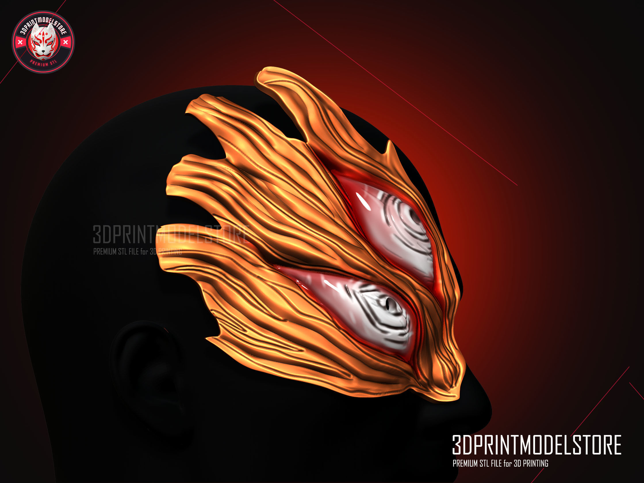 Sukuna True Form Mask - Jujutsu Kaisen Cosplay Mask 3D model 3D ...
