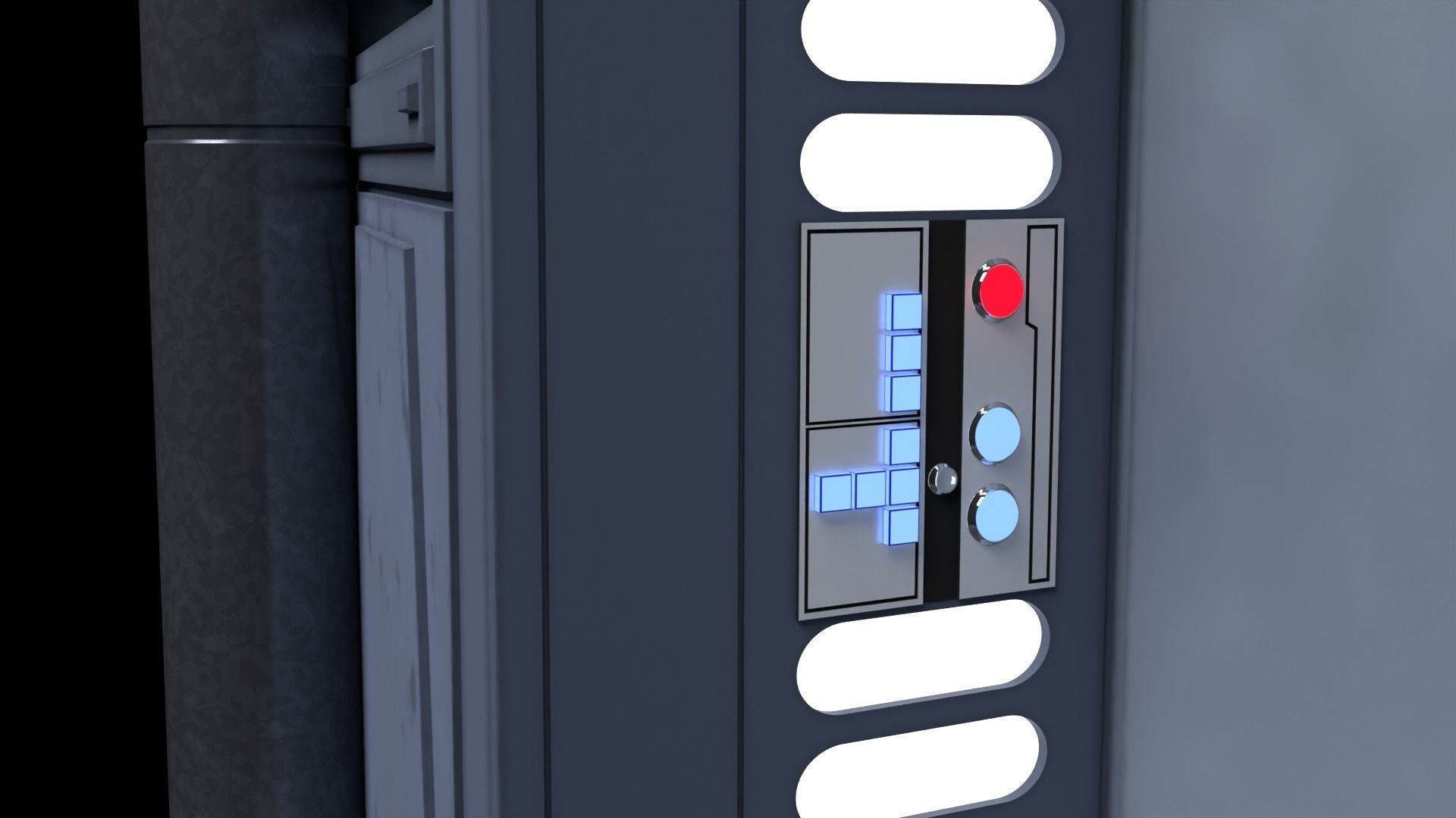 Set 2a - Death Star Extention Bridge 1-18 Scale Hasbro Kenner 3D Model ...