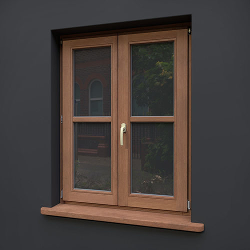Wood Window 3D model | CGTrader