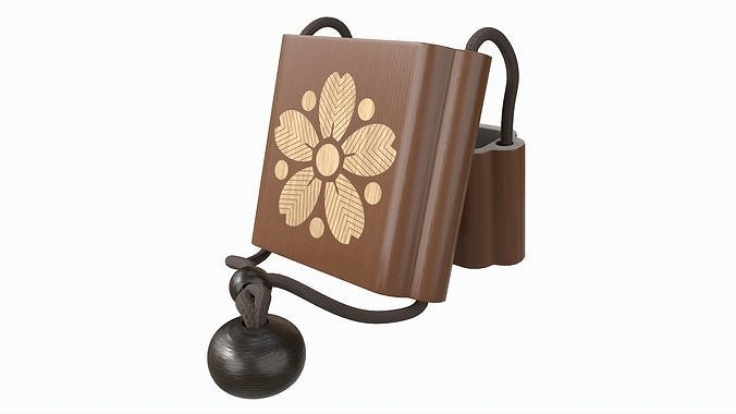 Japanese Inro Wooden Box Open 3D model | CGTrader