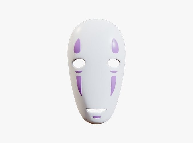 3D model No Face Mask - Spirited Away VR / AR / low-poly | CGTrader