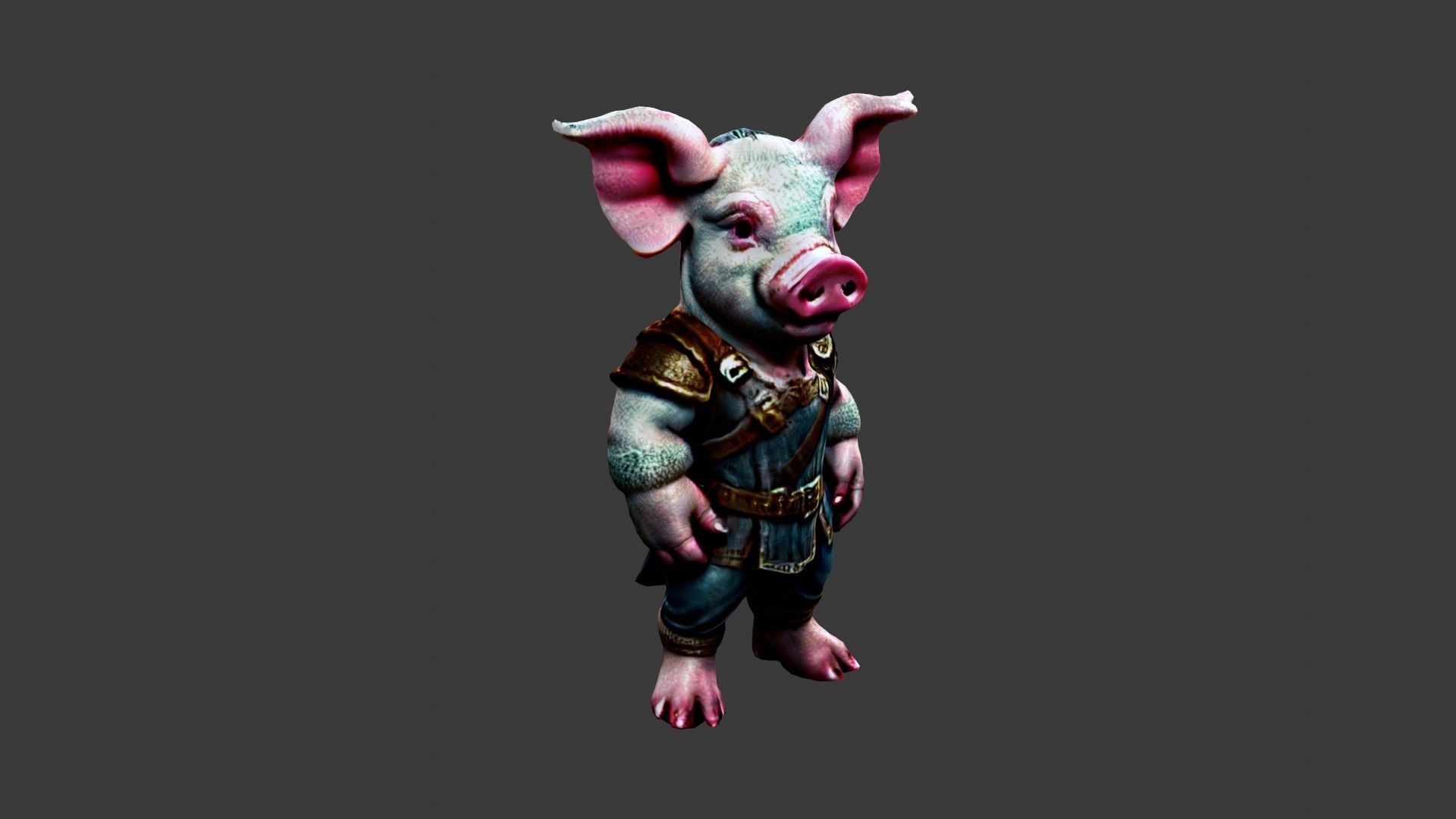 3D model Pigman VR / AR / low-poly | CGTrader