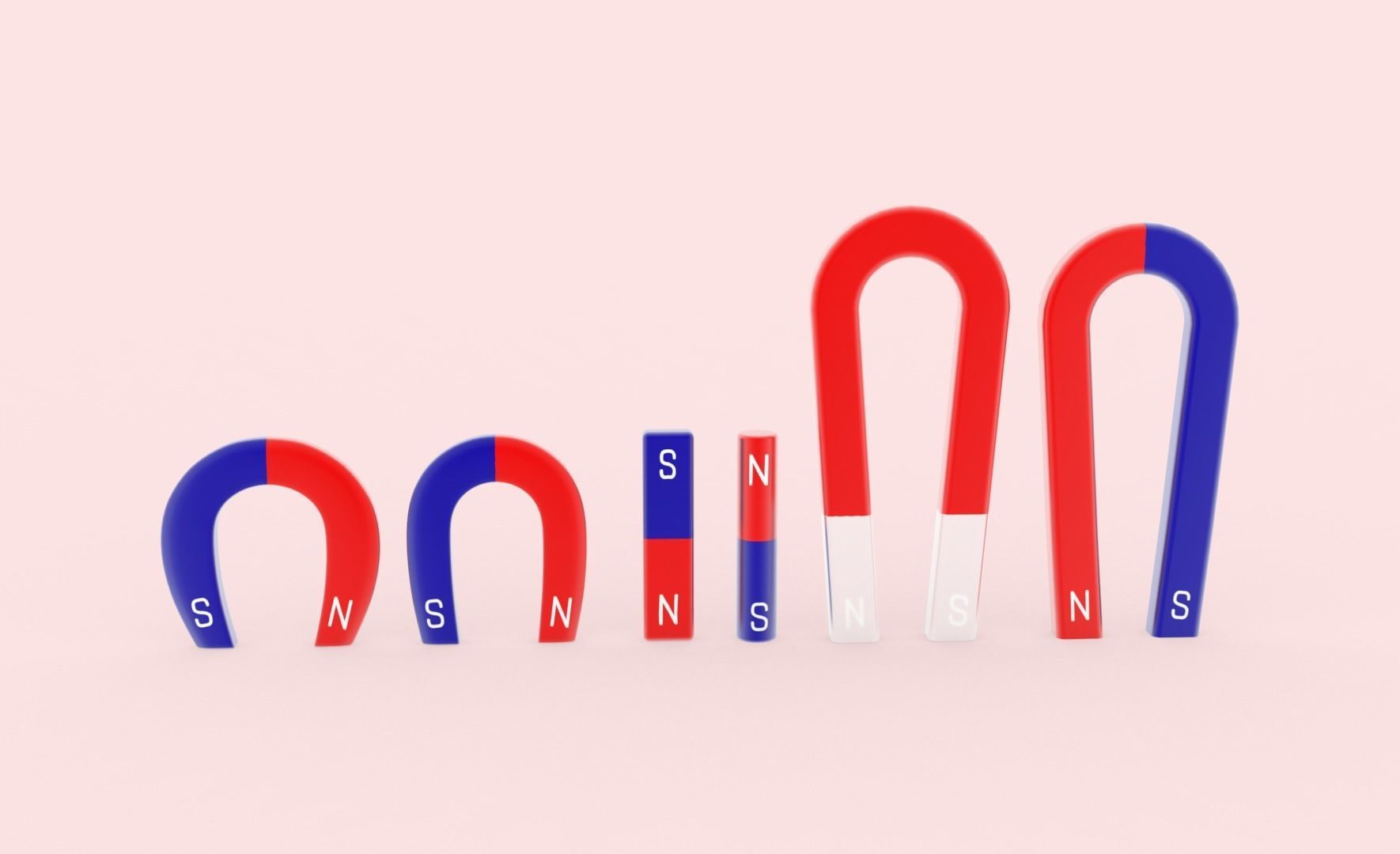 3D model Magnet set v001 VR / AR / low-poly | CGTrader