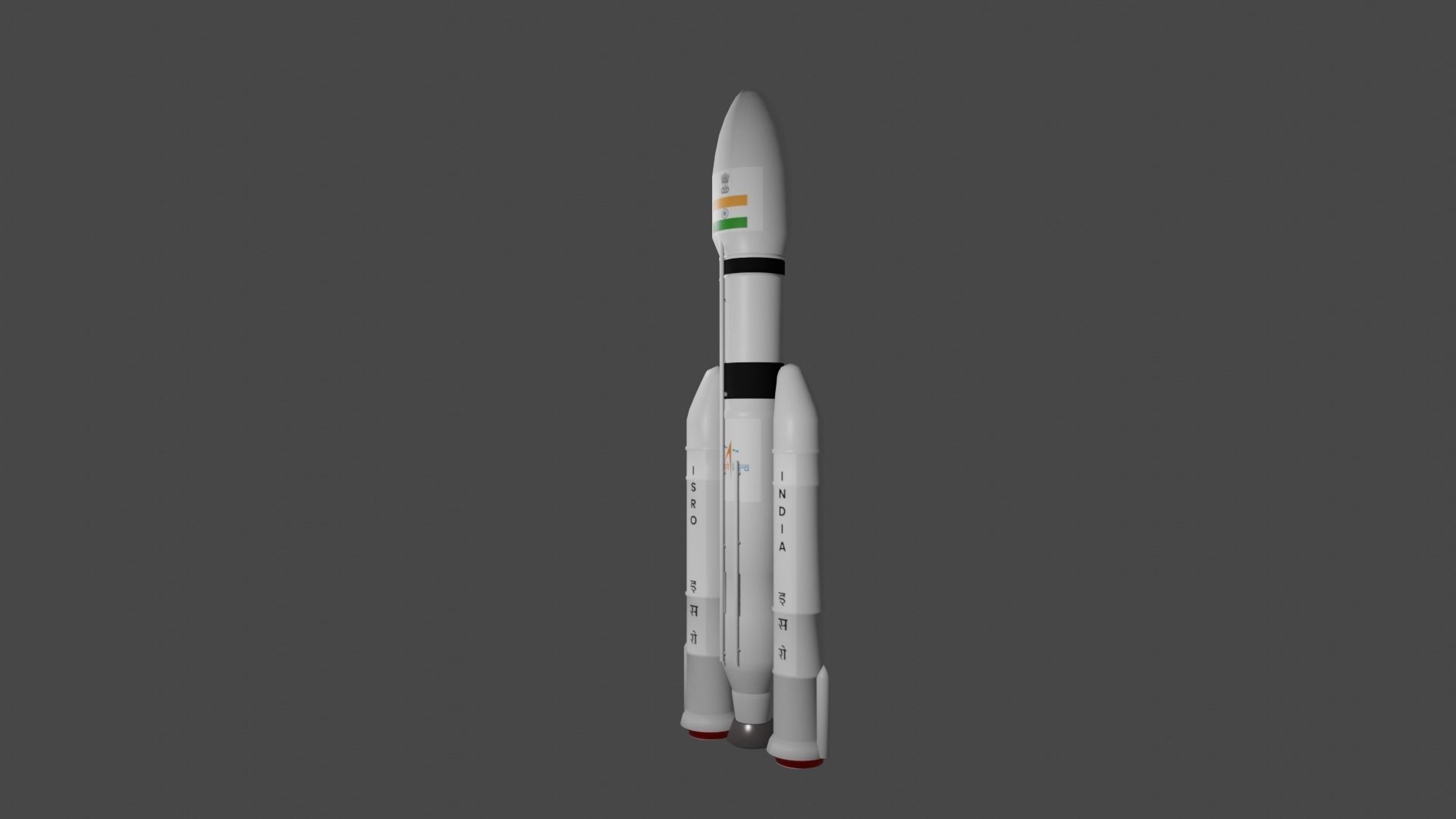 3D model PSLV ISRO CHANDRAYAAN 3 Low-poly 3D model VR / AR / low-poly ...